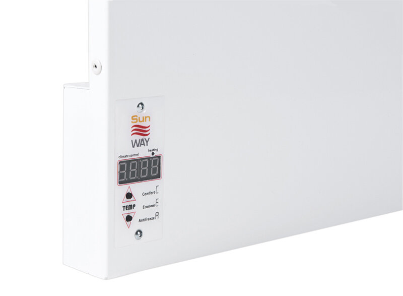 TEPLOCERAMIC Wall Heating Panel SWRE700, SUNWAY - Clock Thermostat, 190 ...